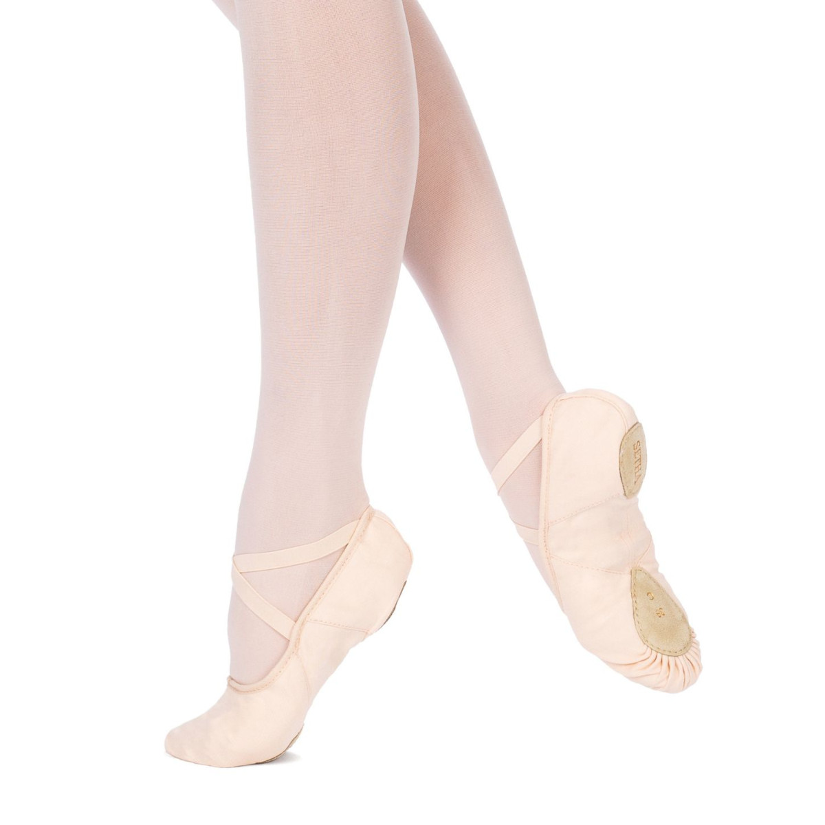 Canvas soft ballet shoe for intermediate/advanced dancers.