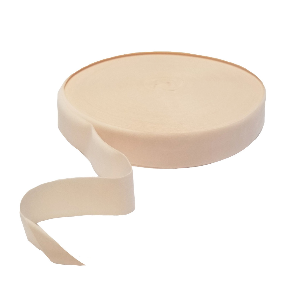 Stretch ribbon roll to be cut to length for pointe shoes.