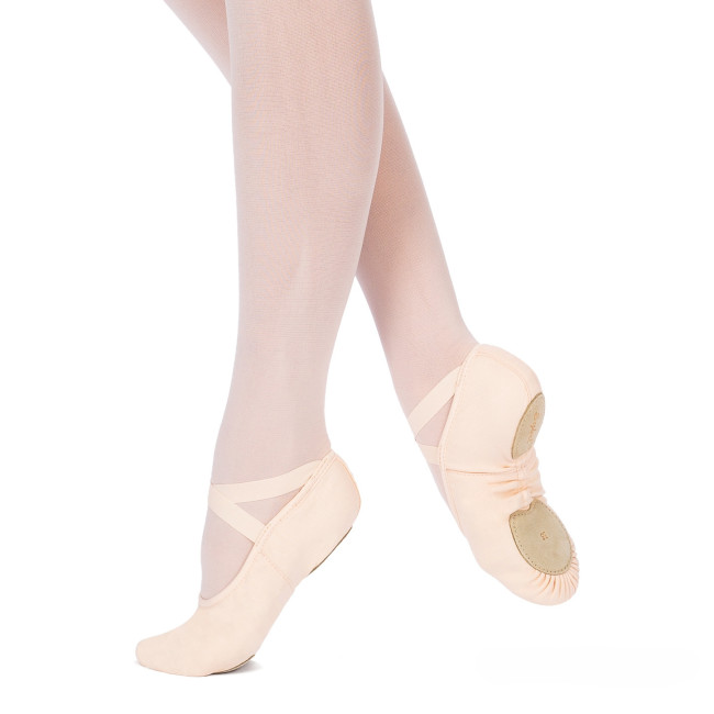 Stretch canvas ballet slipper intermediate/advanced dancers.
